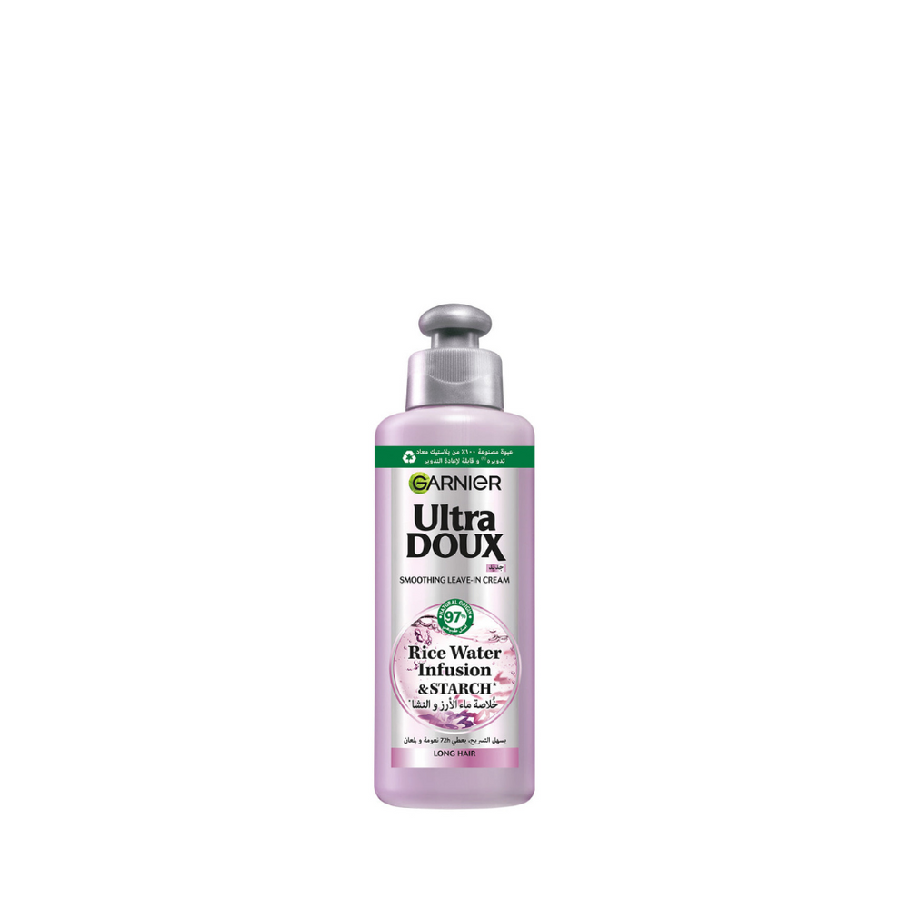 Garnier Ultra Doux Rice Water Infusion & Starch Leave In Cream For Lon ...